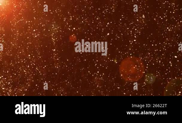 4K particles flying upwards background. Dust light shine particles ...