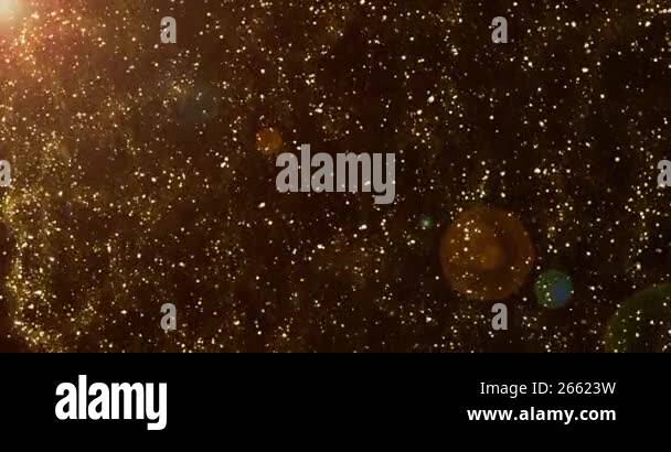 4K particles flying upwards background. Dust light shine particles ...