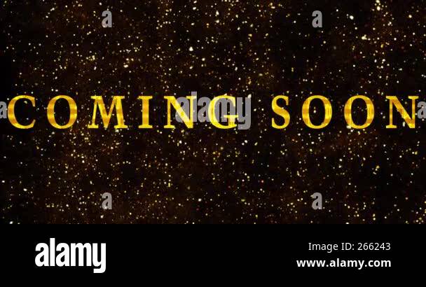 Gold Coming Soon Text Reveal in 4K.Movie Trailer Gold Coming Soon Text ...