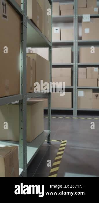 Sorting Facility, Storage of Online Store with E-Commerce Orders, Goods ...