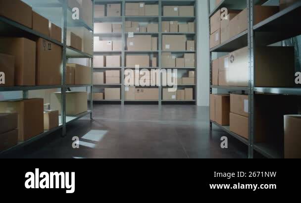 Sorting Facility, Storage of Online Store with E-Commerce Orders, Goods ...