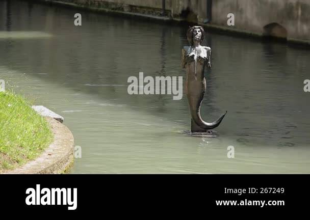 Treviso, Italy 1 January 2025: Discovering a mesmerizing mermaid ...