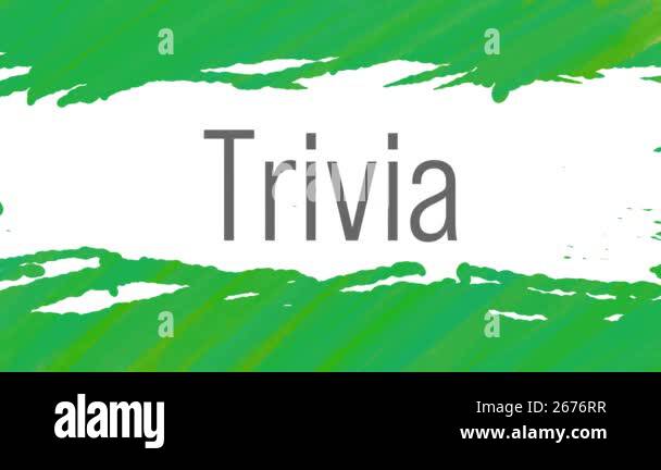 Trivia text written over animated background with changing colorful ...
