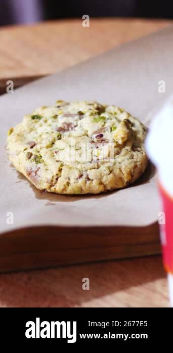 top view of hand pick a sweet cookies Stock Video Footage - Alamy