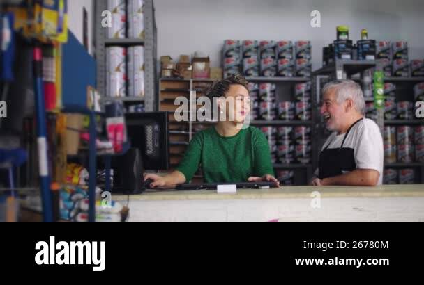 Hardware store interior shop with counter Stock Videos & Footage - HD ...