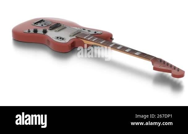 luxury high tech guitar on white background Stock Video Footage - Alamy