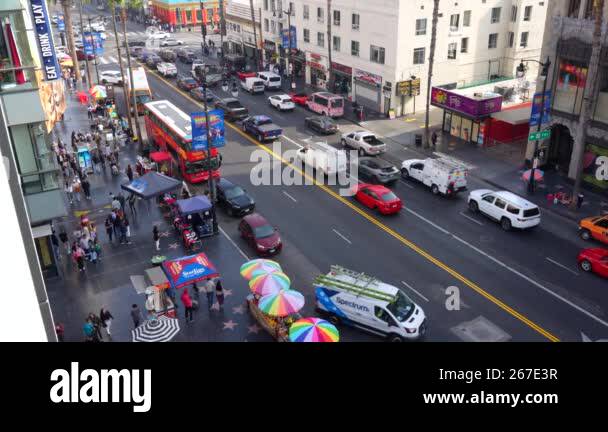 Los Angeles, California - December 24, 2024: Vibrant street view of ...