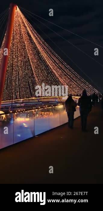 Bucharest, Romania - December 23, 2024: People walking through the ...