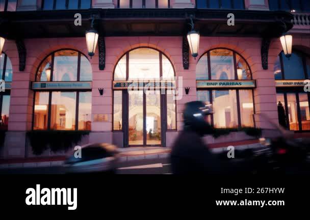 Monte Carlo, Monaco - December 4, 2024: The entrance of the private ...