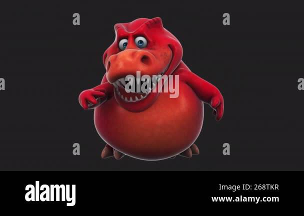 dinosaur, funny cartoon character talking - 3D animation Stock Video ...