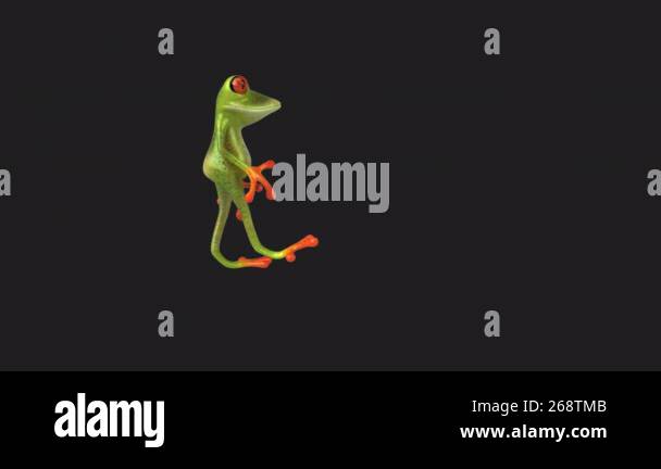 Fun frog talking - 3D Illustration Stock Video Footage - Alamy