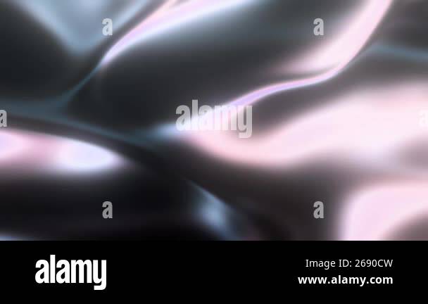 Dark Iridescent Wave Transition, Glossy Motion Background Stock Video ...
