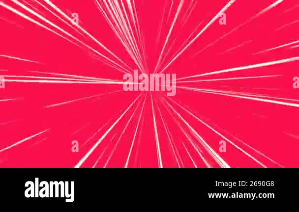 Animated simple cartoon speed lines on red background Stock Video ...