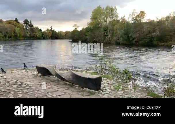 Ness Island on the River Ness at Inverness, Scotland. The gateway to ...