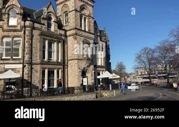 View in the city centre of Inverness, Scotland. The gateway to the ...