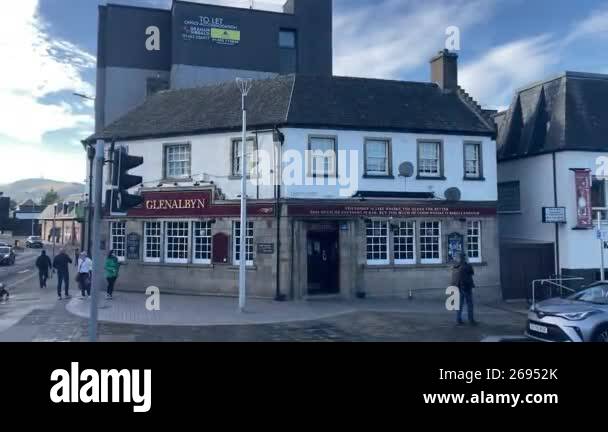 View in the city centre of Inverness, Scotland. The gateway to the ...