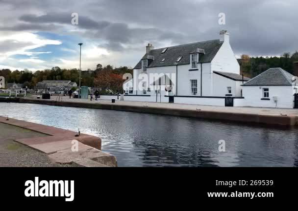 Caledonian Canal Sea Loch at Merkinch near Inverness, Scotland. Beauty ...