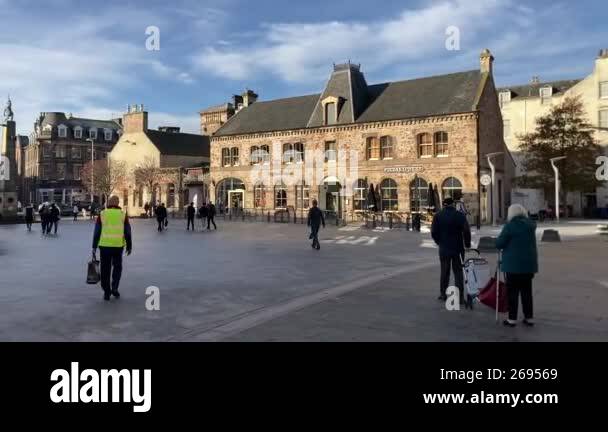 View in the city centre of Inverness, Scotland. The gateway to the ...