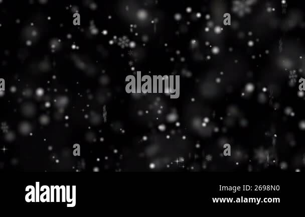 Snow animation video overlay template. Beautiful falling snow, the ...