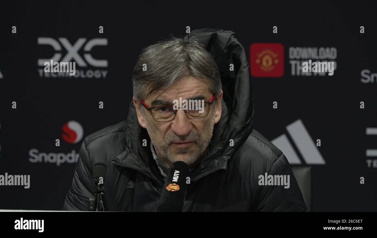 Man Utd 3-1 Southampton: Ivan Juric press conference Stock Video ...