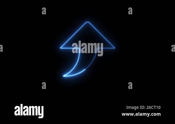 blue up arrow icon Stock Video Footage - Alamy