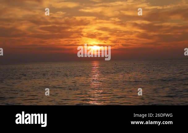 Sunset ocean sky Dusky swirling sky. High quality photo Stock Video ...