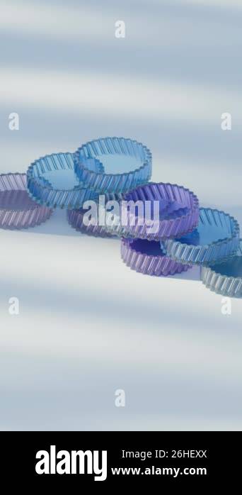 3D rendering glass shapes animation Stock Video Footage - Alamy