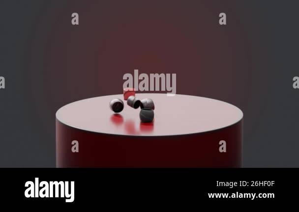 3D abstract geometric shapes animation Stock Video Footage - Alamy