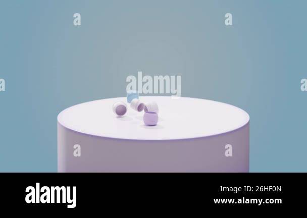 3D abstract geometric shapes animation Stock Video Footage - Alamy