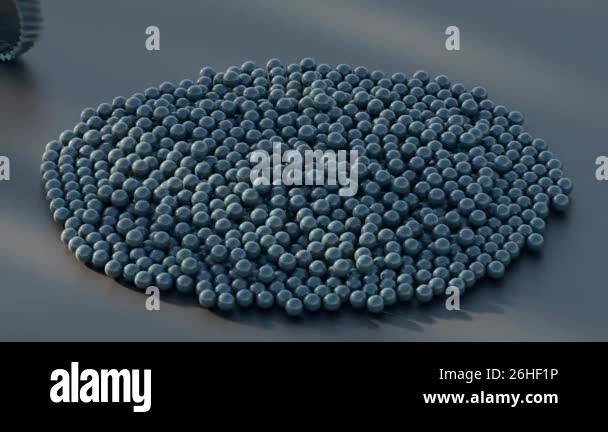 Spheres 3D loop shapes animation Stock Video Footage - Alamy