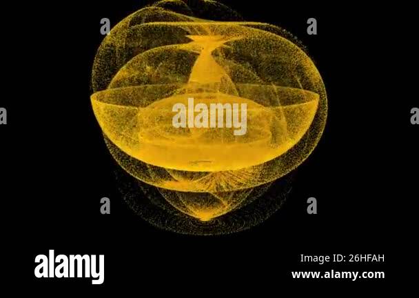 Silver cup and snake symbol of medicine slowly assembled from particles ...