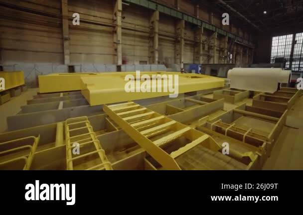 A detailed view of an aircraft manufacturing facility showcasing ...