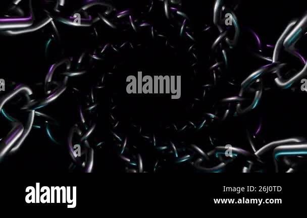 Abstract visual representation intertwining chains Stock Videos ...