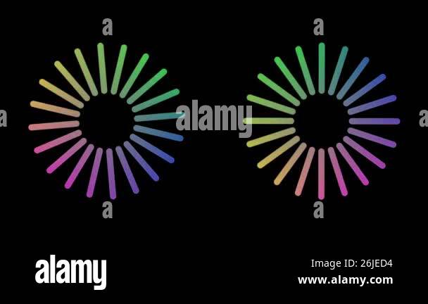 Loading Circle RGB color. Loading Animation on Transparent Background ...
