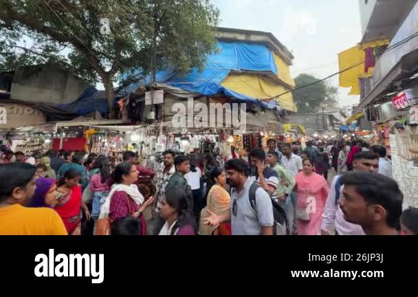 PUNE, INDIA, December 25, 2024 : Crowd of People for shopping at Tulshi ...