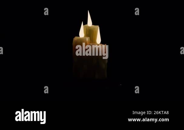 Cartoon Candle with Alpha Channel and Loop Stock Video Footage - Alamy