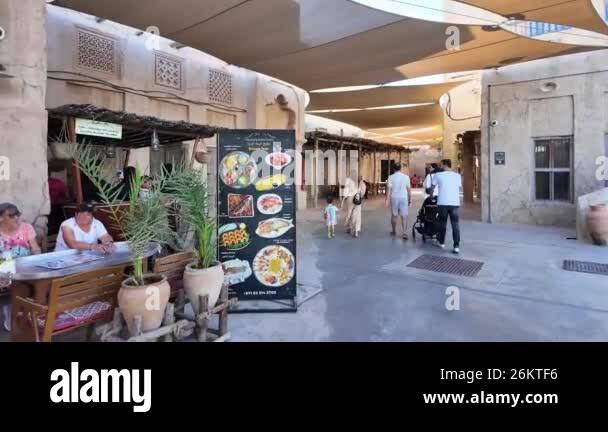 Dubai, UAE - 13 Nov 2024: Al Seef, waterfront promenade in Dubai's Al ...