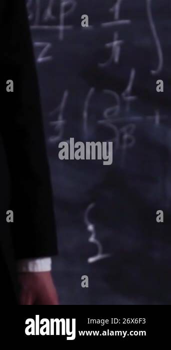 Two smart scientists, male and female, make handshake closeup with ...