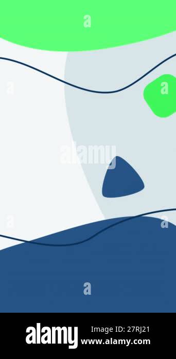 Abstract white background with navy blue shapes. Multicolor animated ...