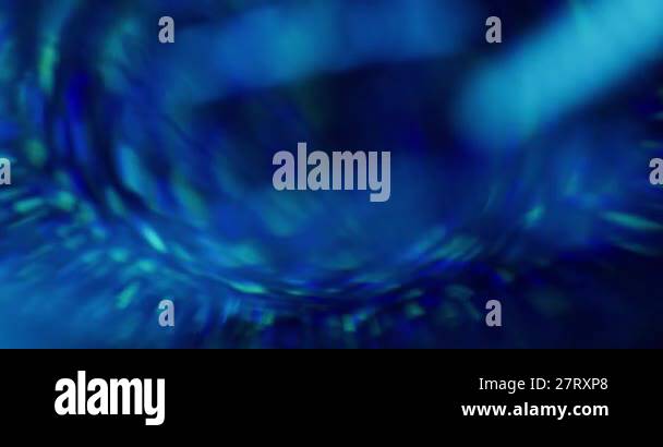 Bokeh dispersion. Ray refraction. Round faceted rotation lens. Strobe ...