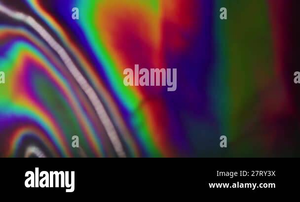 Bright iridescence. Bokeh effect. Slow blurred motion. Vivid background ...