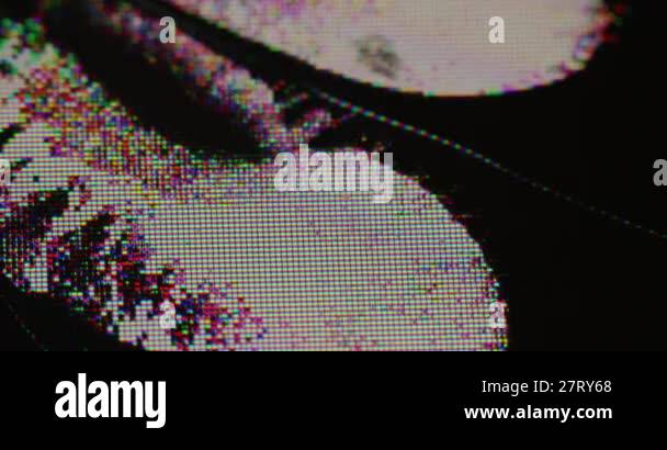 Analog static. Screen scratch. Overlay grunge grain surface blurred ...