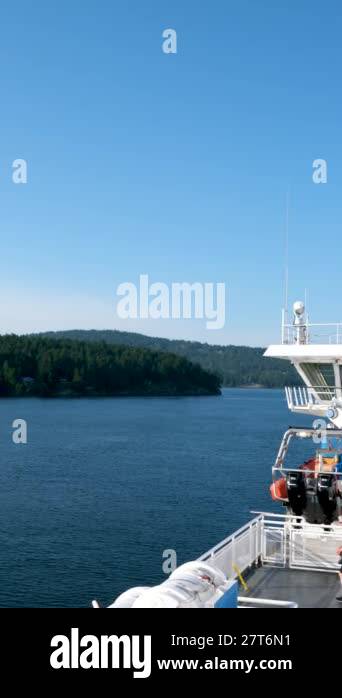 West Vancouver ,BC Ferry travelling BC Ferry Travelling Across Howe Sound. British Columbia ...