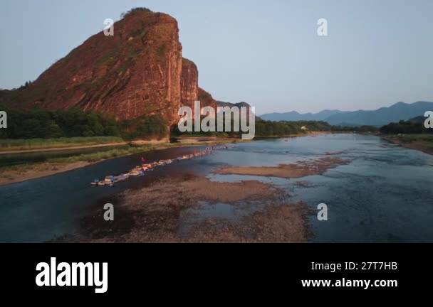 Aerial view of Longhu Mountain in Jiangxi Stock Video Footage - Alamy