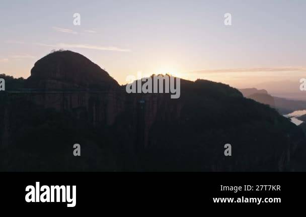 Aerial view of Longhu Mountain in Jiangxi Stock Video Footage - Alamy