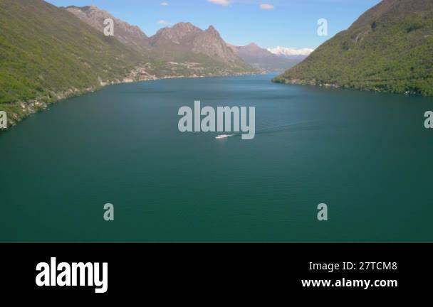 Breathtaking beauty of Lake Como drone shot, which is perfectly ...