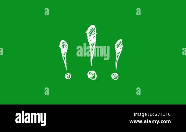 animated exclamation mark icon green screen lime exclamation mark ...