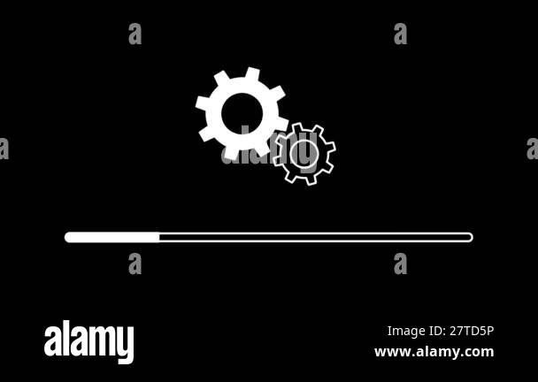 loading gear icon waiting for repair loading maintenance animated gear ...