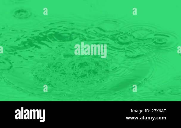 water drops and water splashes animated water falling rain green screen ...