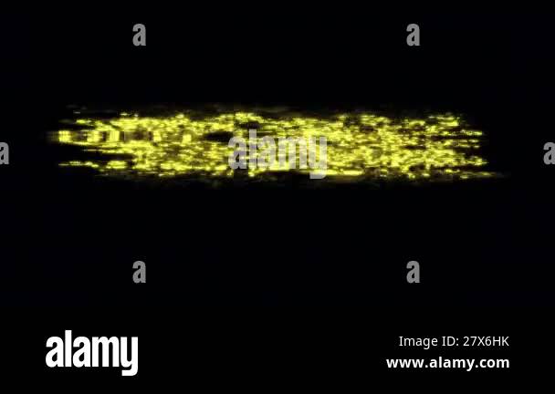 Animation loop text of Hot Deal gold glitch text effect cinematic title ...